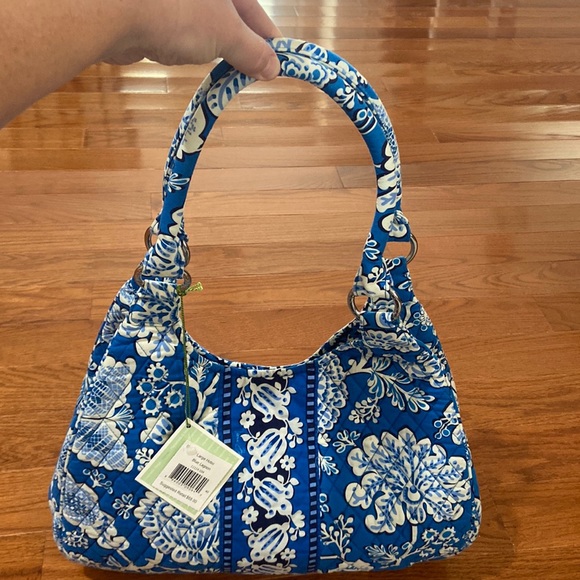 Bags | Vera Bradley Large Hobo Blue Lagoon Purse | Poshmark